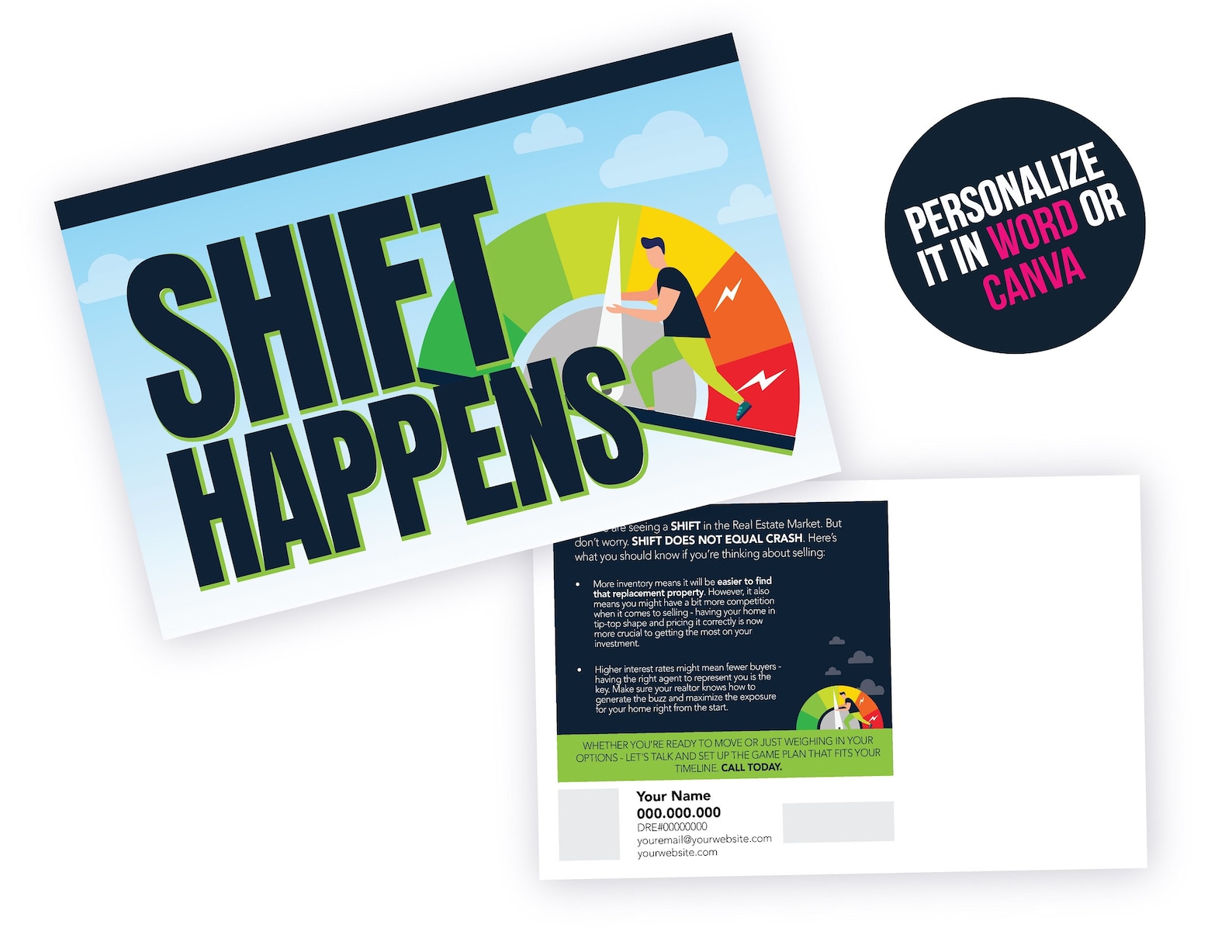 SHIFT HAPPENS Real Estate Marketing Templates Bundle for the Changing ...