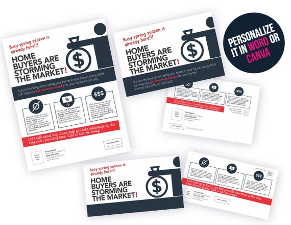 Real Estate Marketing Template Spring Market is Here. Best | Etsy