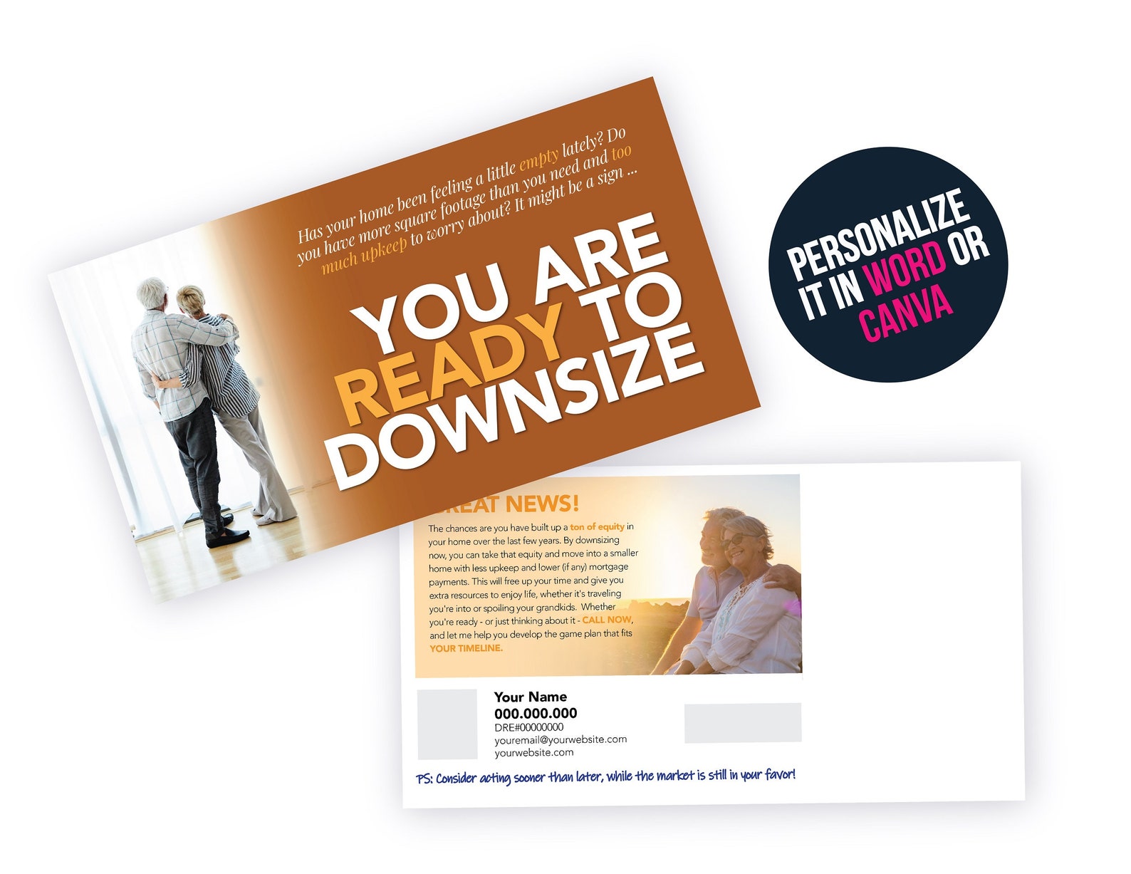 Your Are Ready to DOWNSIZE! | Real Estate Marketing Templates Bundle ...