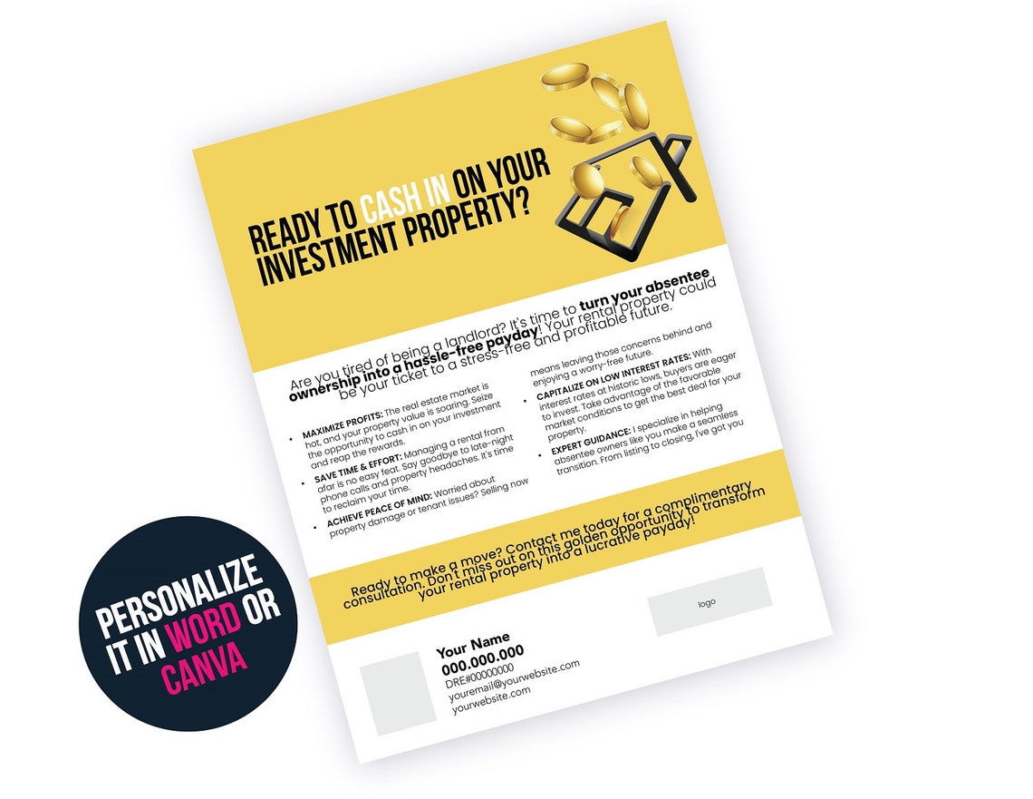 Tired of Your Absentee Ownership? | Real Estate Marketing Templates for ...