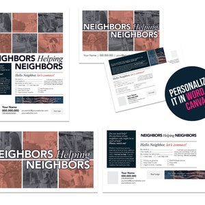 Real Estate Marketing Template Helping Neighbors Bringing Community ...