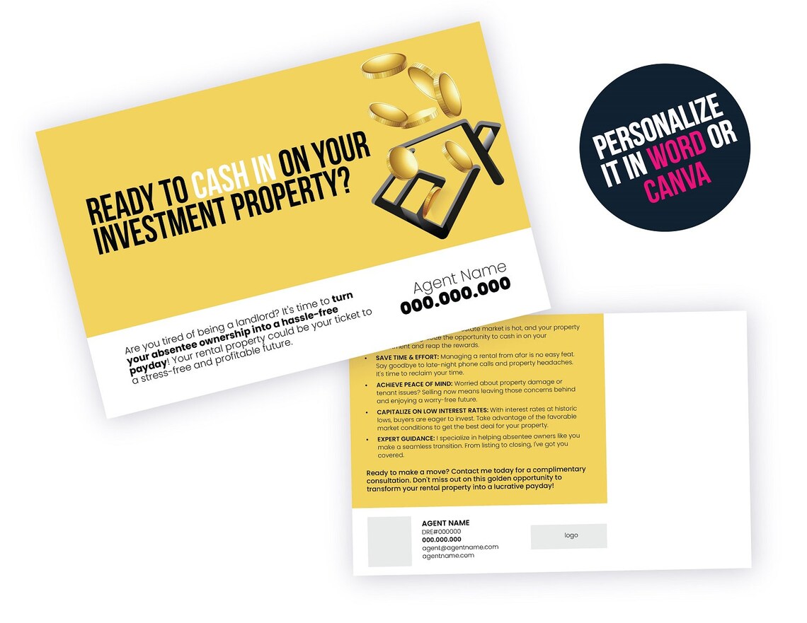 Tired of Your Absentee Ownership? | Real Estate Marketing Templates for ...