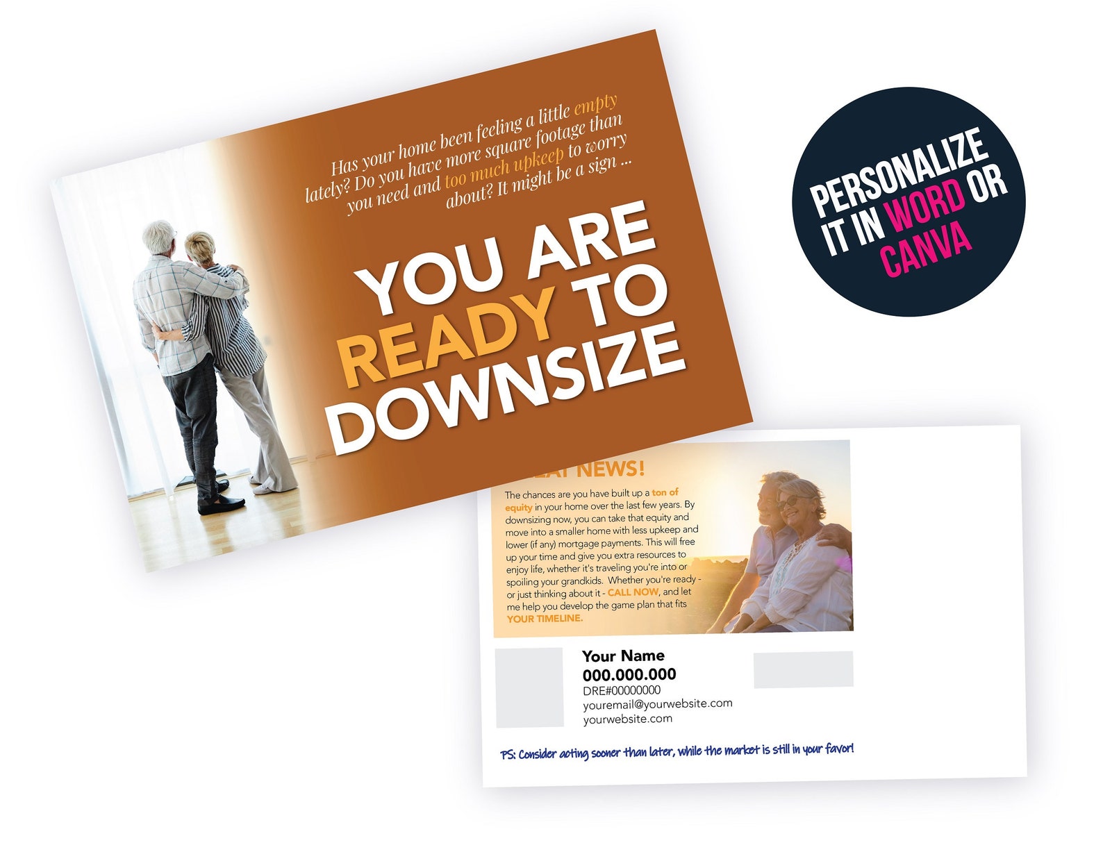 Your Are Ready to DOWNSIZE! | Real Estate Marketing Templates Bundle ...
