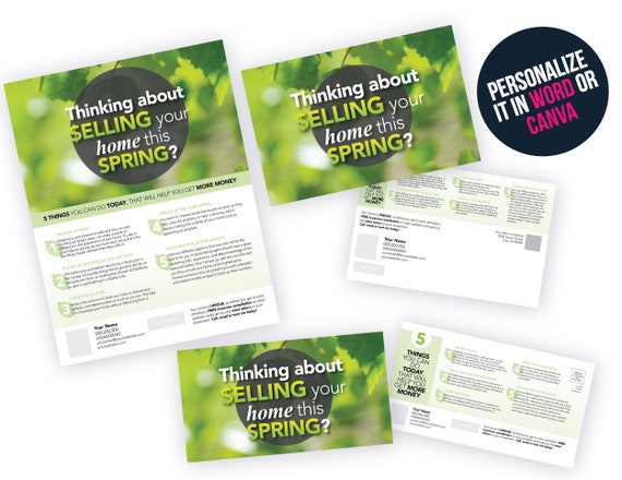 Realtor Spring Market is Almost Here Real Estate Template | Etsy