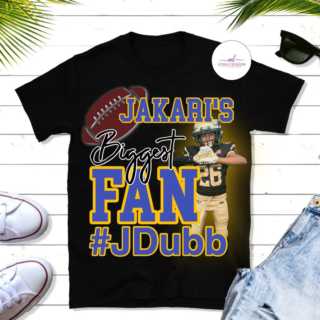 Football Biggest Fan W Photo * Little League and Beyond** - Etsy