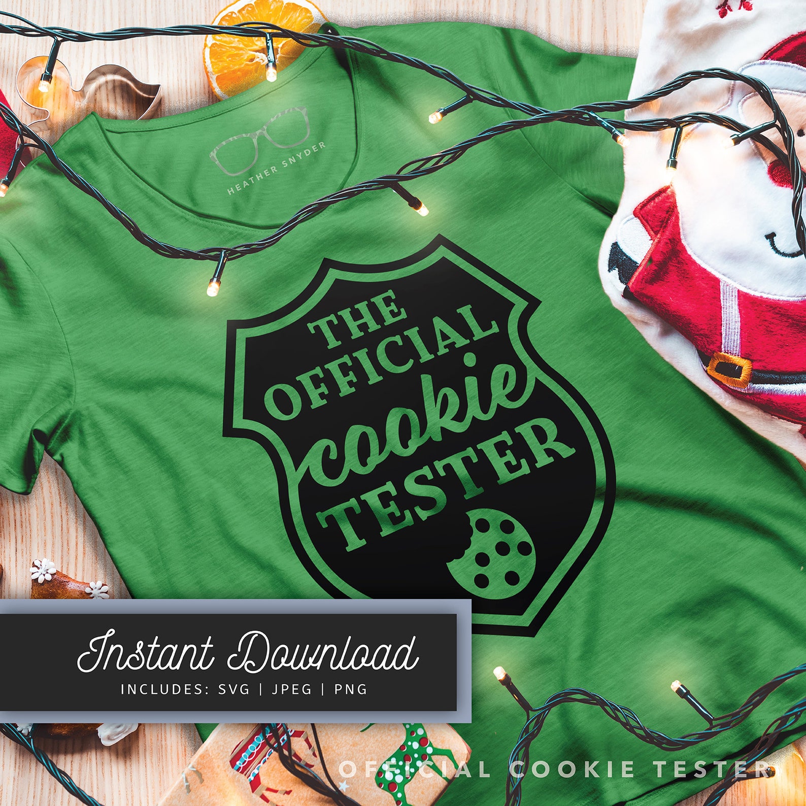 The Official Cookie Tester Badge Svg Design Holiday Svg - Etsy