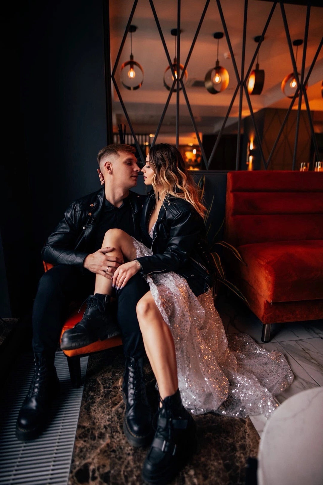 Sparkle White Sequins Wedding Dress, Sheer Tulle Evening Gown, Long ...