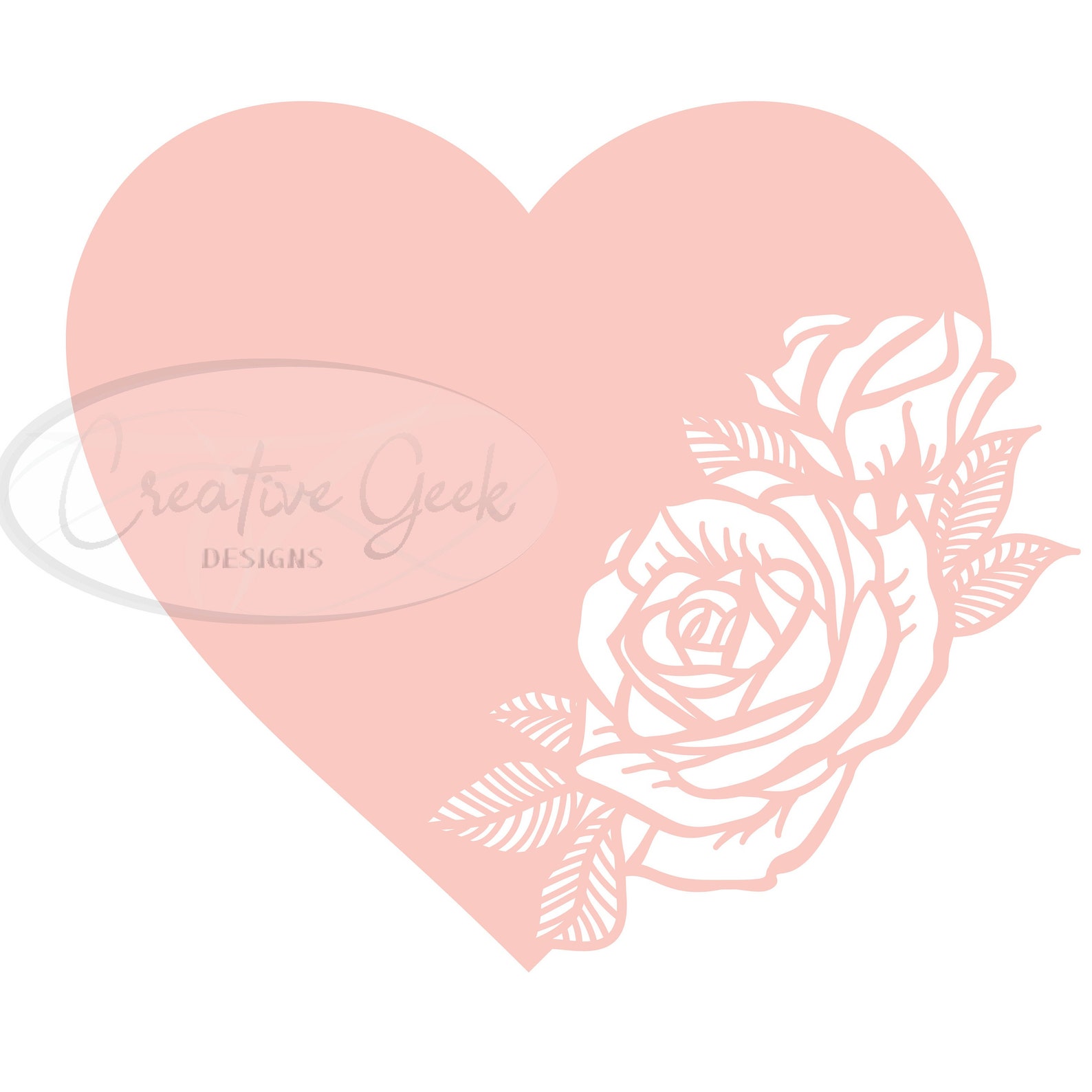 Floral Heart SVG Digital Download - Valentines SVG Instant Download ...