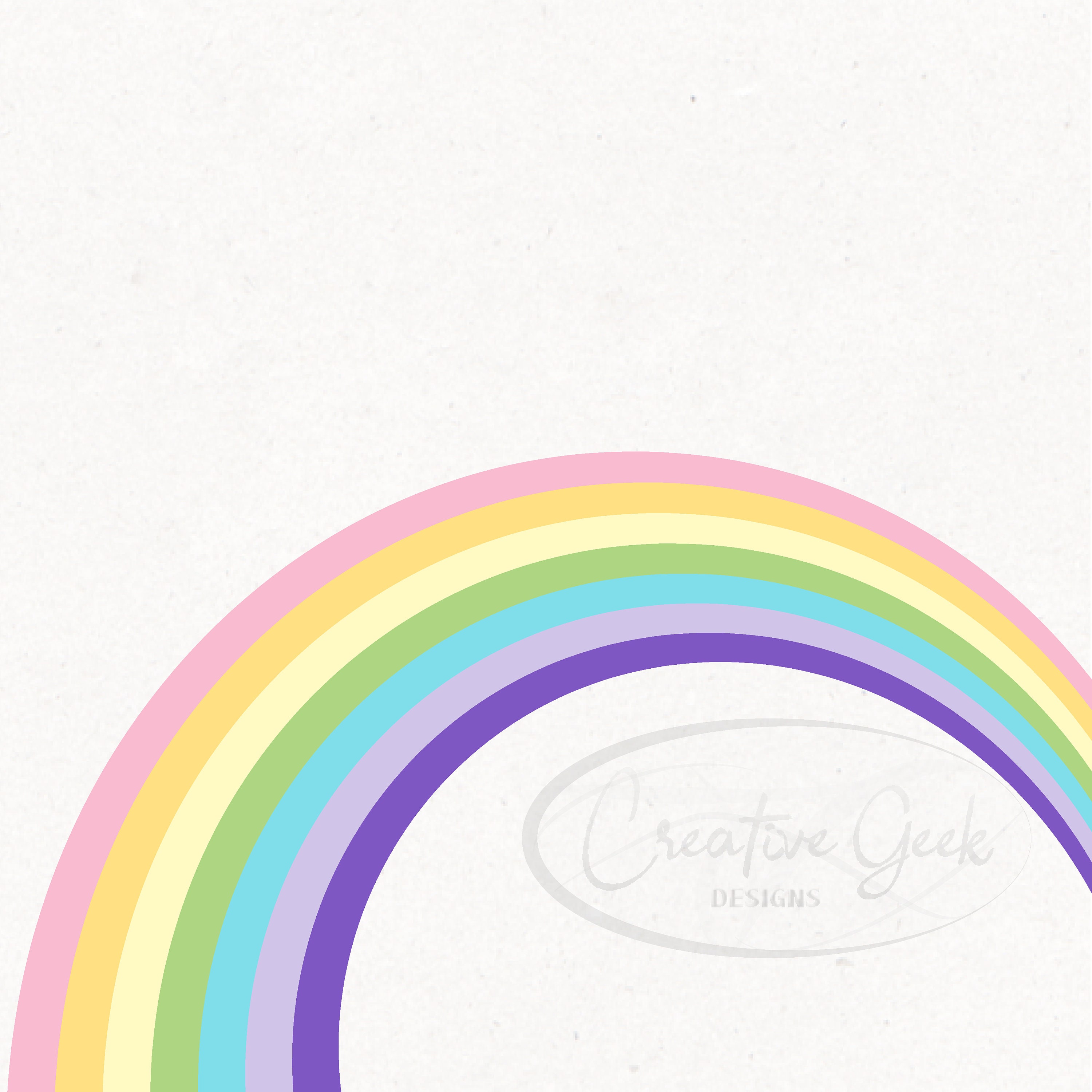 Rainbow Digital Paper PNG Instant Download Rainbow Paper PSD - Etsy UK