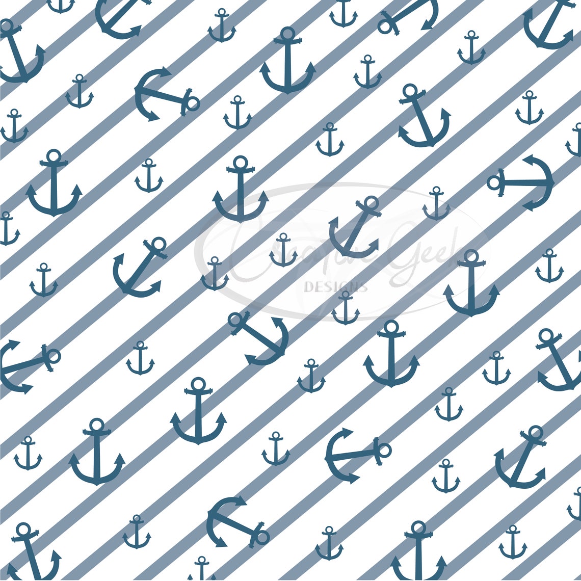 Anchor PNG Digital Paper Instant Download - Anchor Paper PDF Digital ...