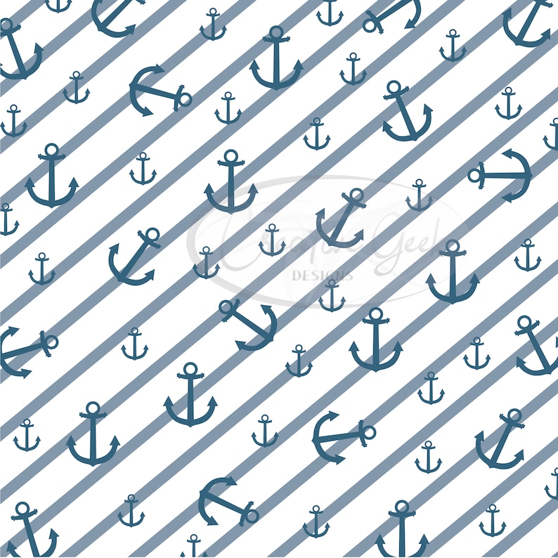 Anchor PNG Digital Paper Instant Download Anchor Paper PDF - Etsy