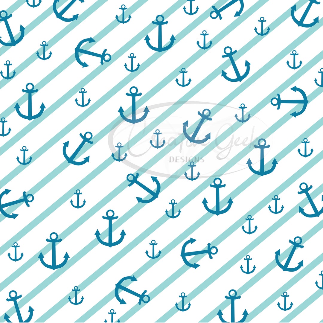 Anchor PNG Digital Paper Instant Download - Anchor Paper PDF Digital ...