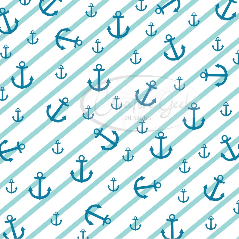 Anchor PNG Digital Paper Instant Download Anchor Paper PDF - Etsy