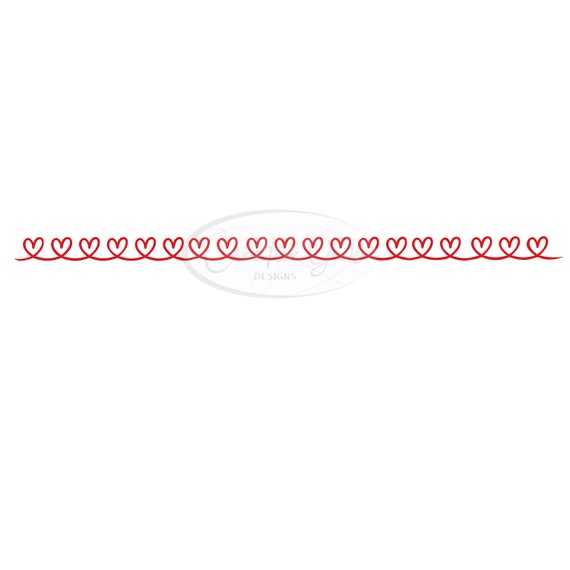 Heart Border Vertical