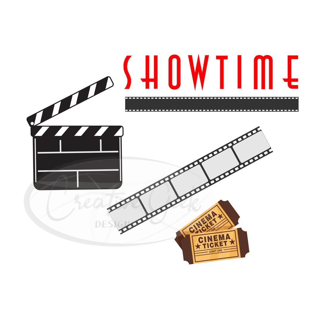 Movie SVG Bundle Digital Download - Film Clapboard SVG Instant Download ...