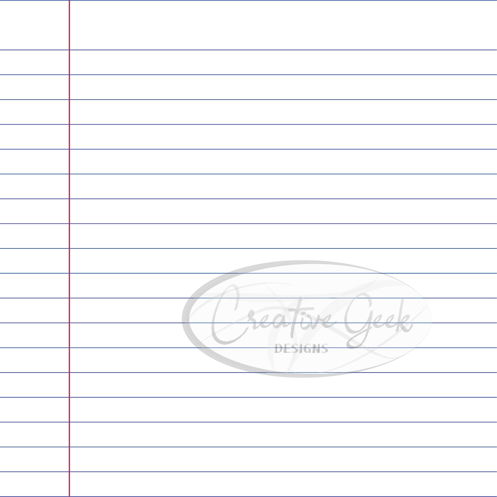 Notebook Paper PNG Digital Download School Paper PSD Instant Download ...