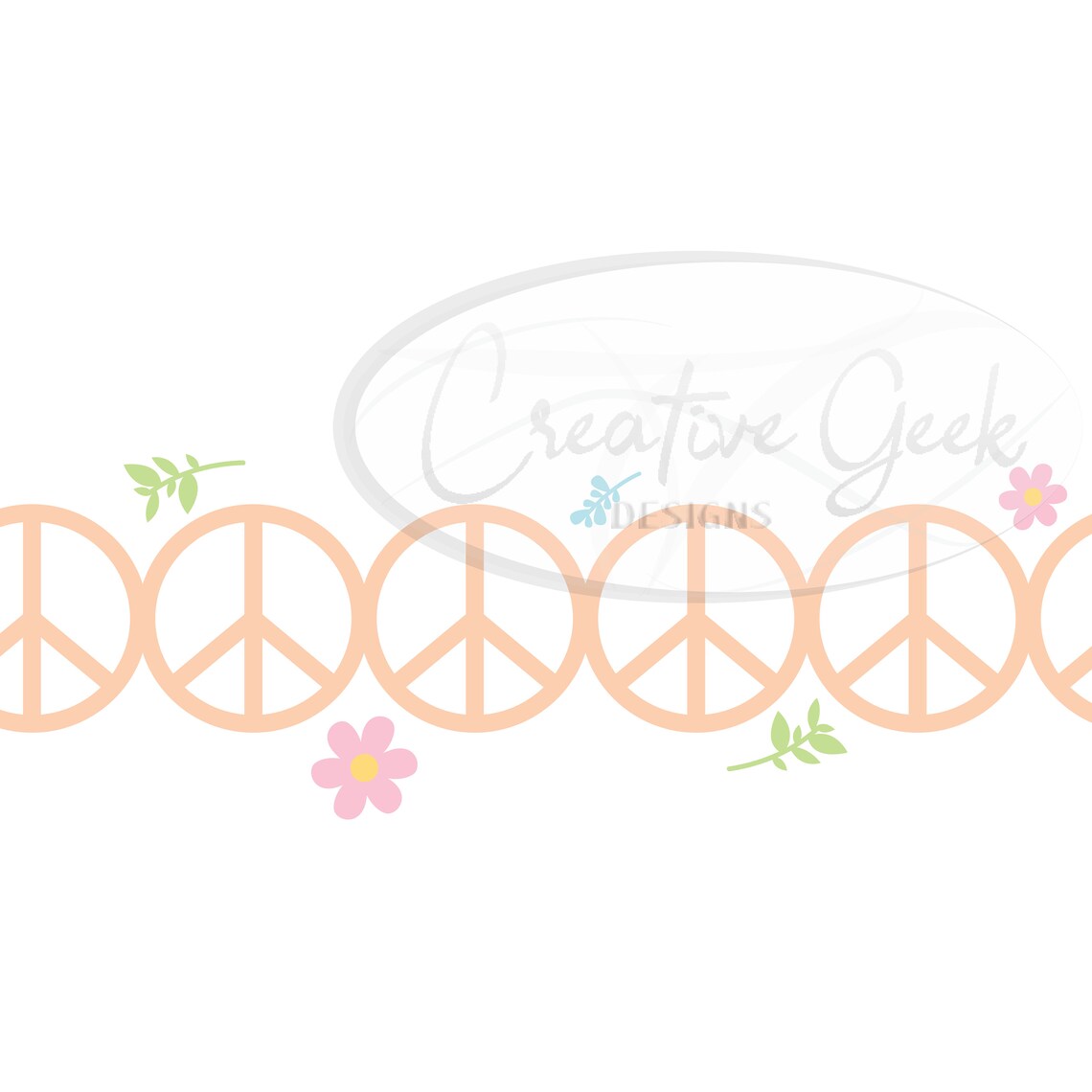 Peace Sign SVG Digital Download Peace Border SVG Instant | Etsy