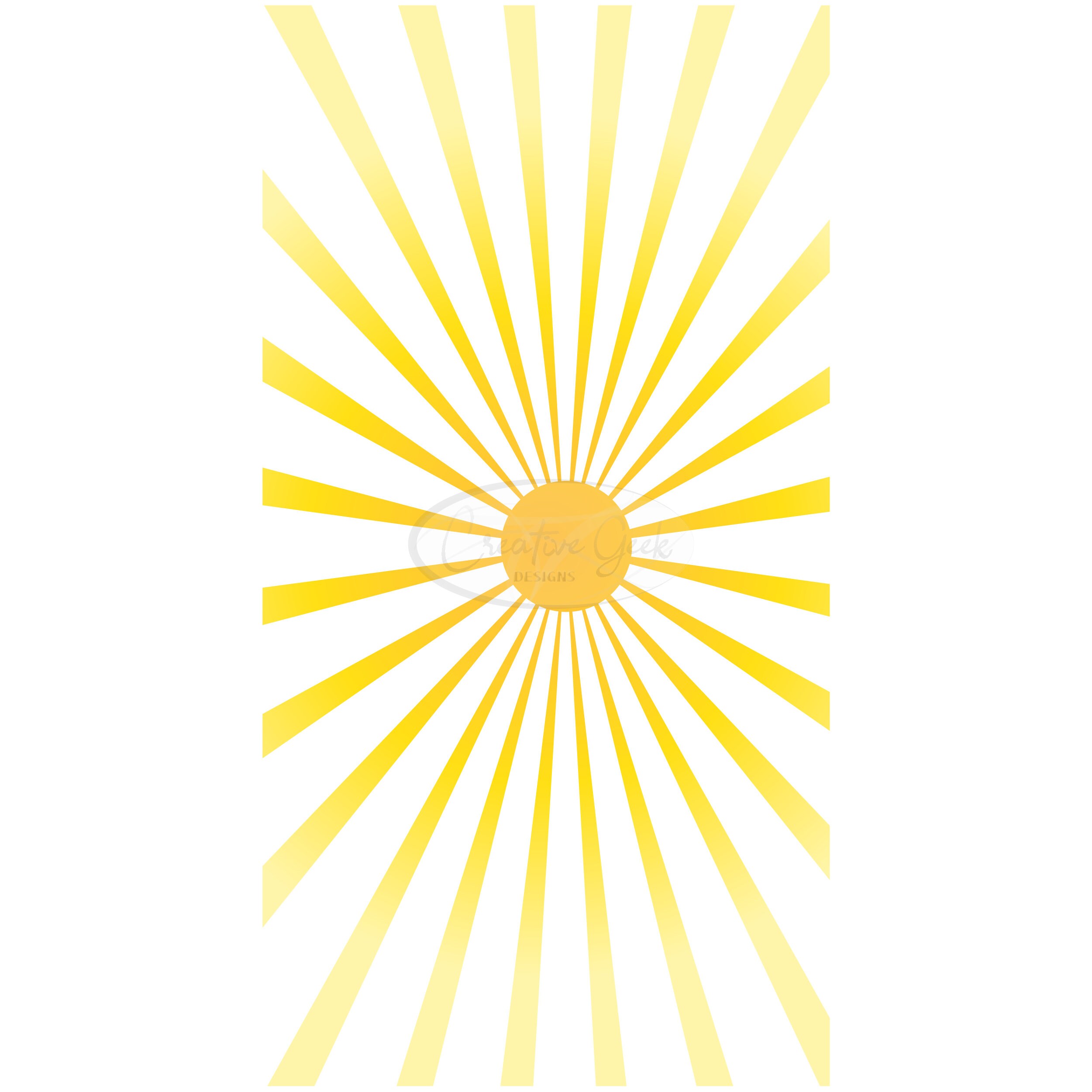 Sunburst Background SVG Digital Download Traveler's Notebook SVG ...