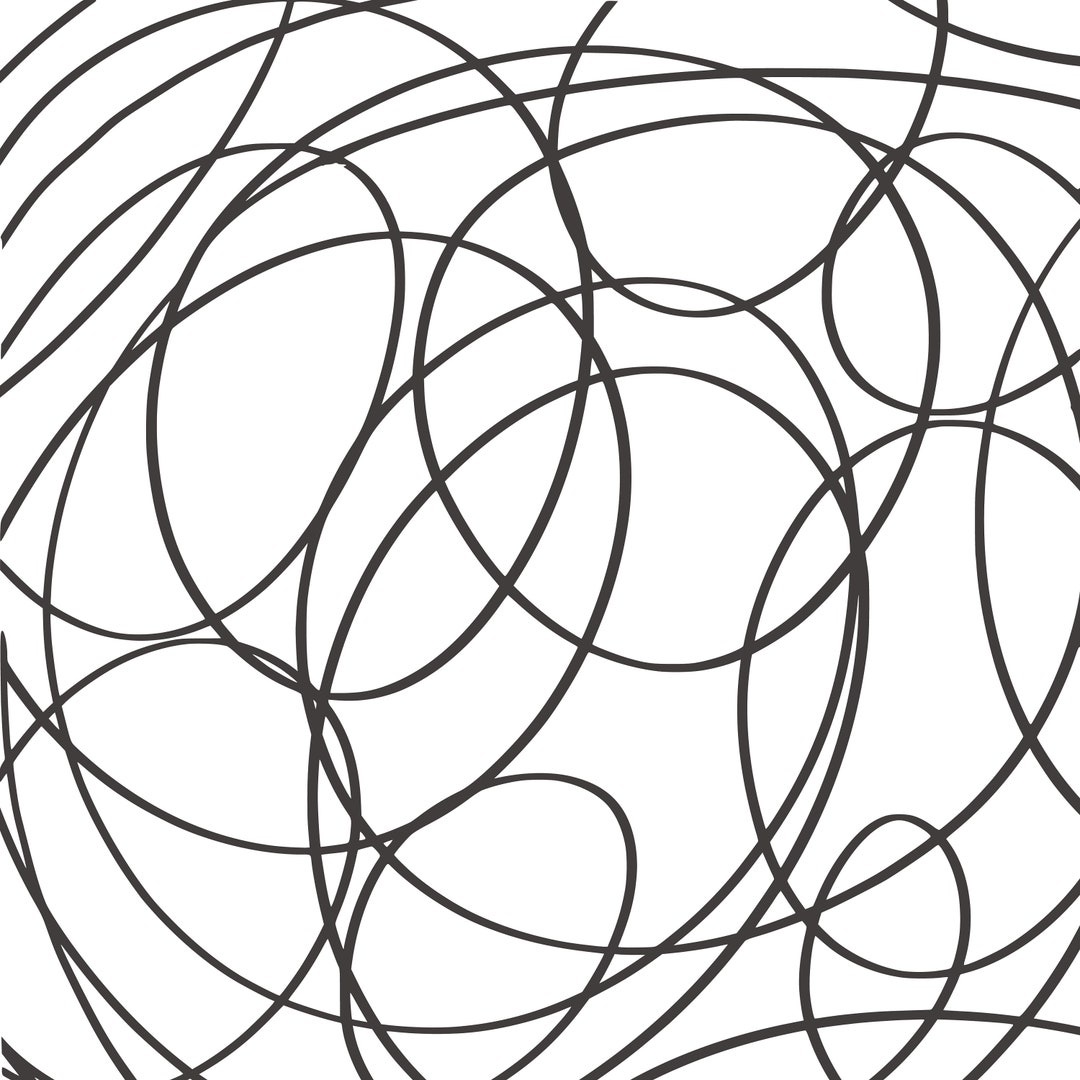 Scribble Paper PNG Digital Download - Black and White Paper PSD Instant ...