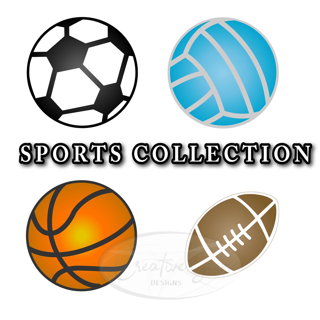 Sports Balls SVG Bundle Digital Download - Sports SVG Instant Download ...