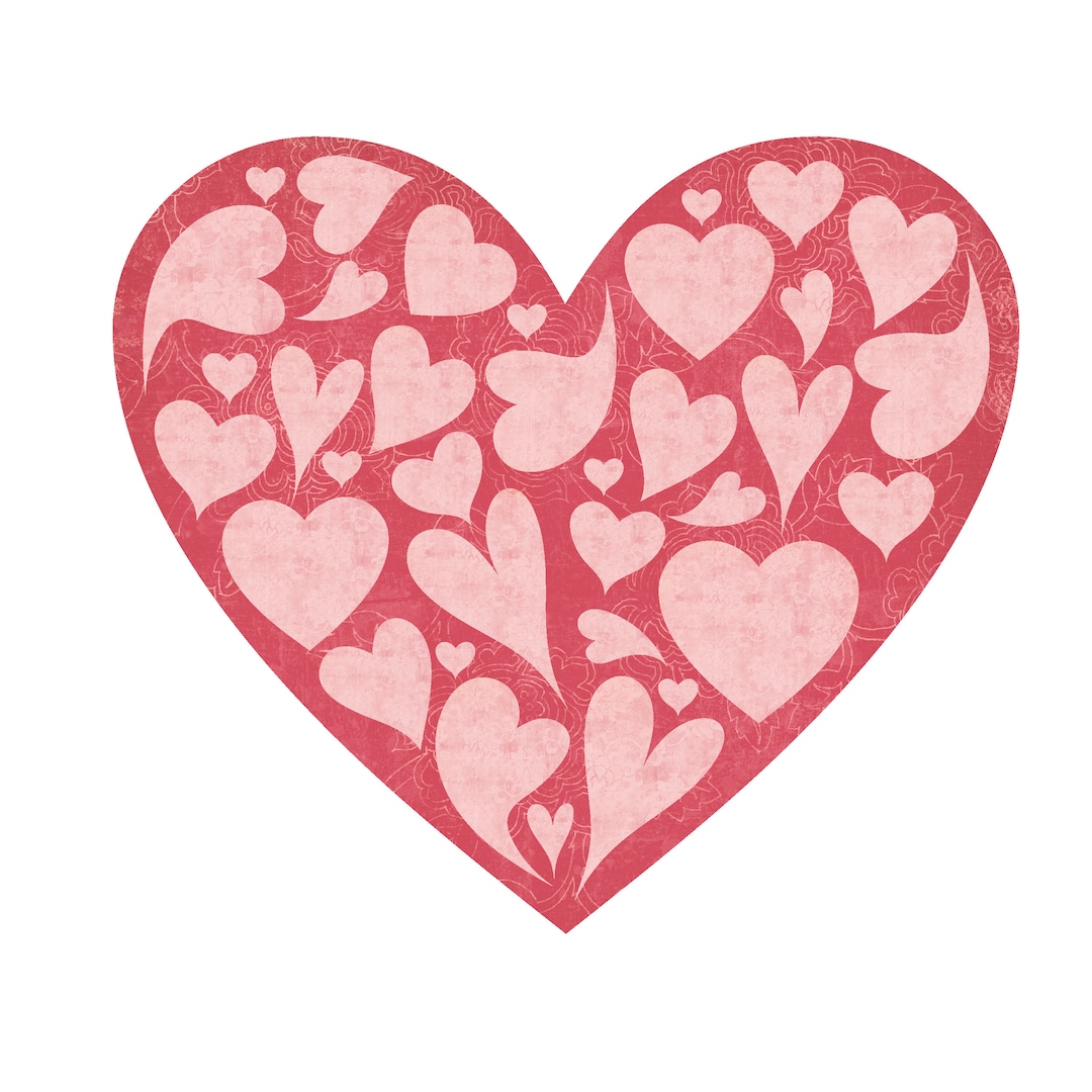 Love Heart SVG Digital Download - Valentines Day SVG Instant Download ...