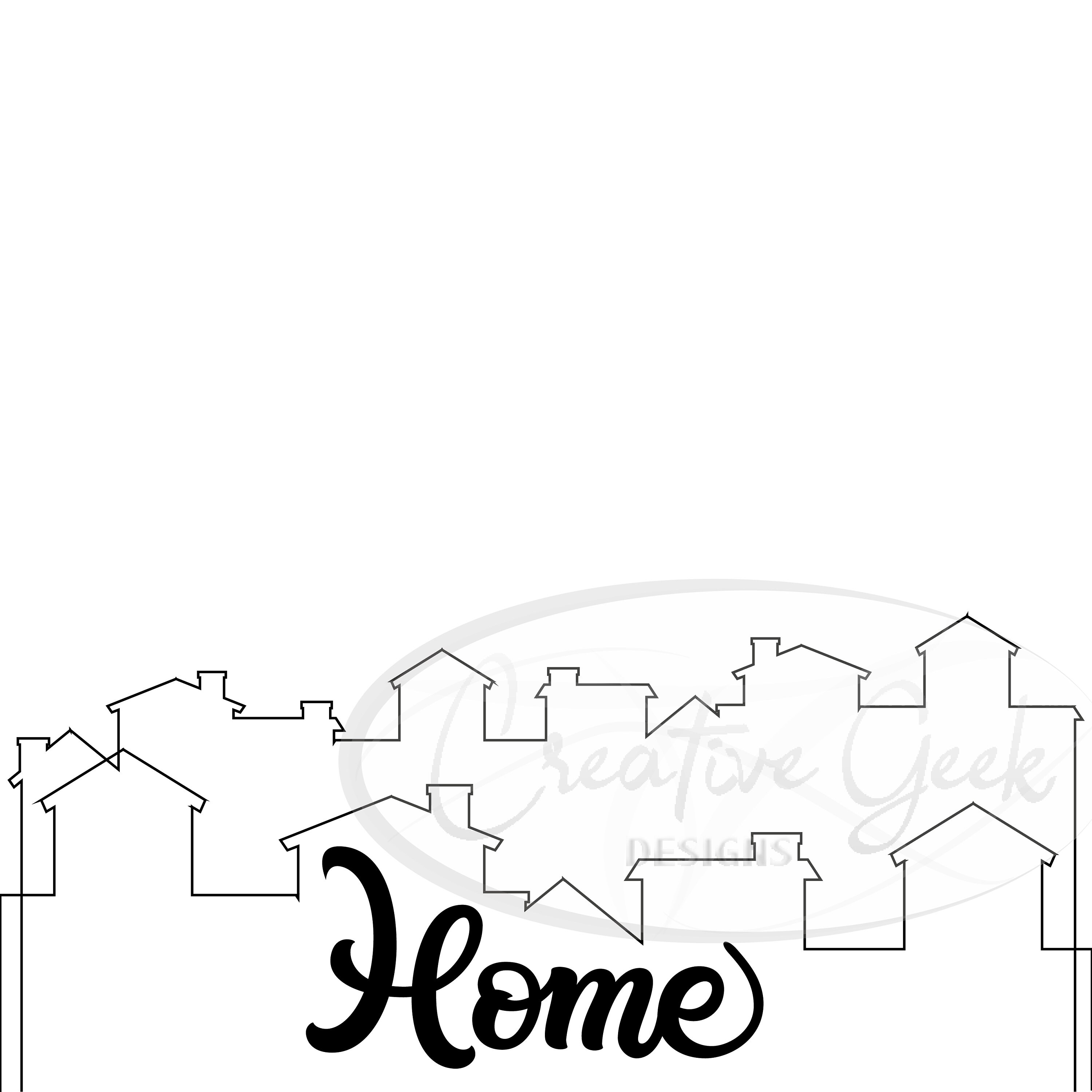 Home Background SVG Digital Download Home Border SVG Instant - Etsy