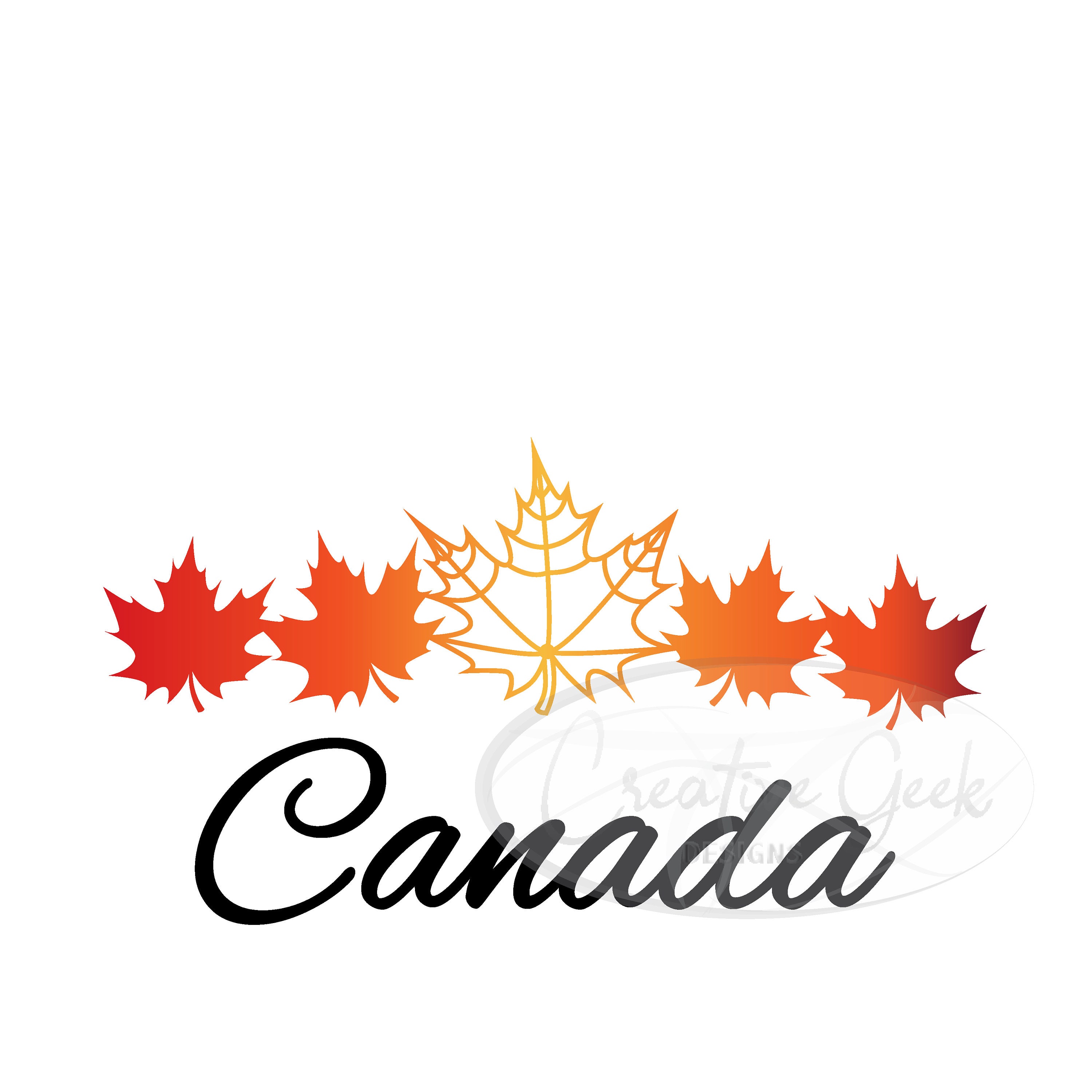 Canadian Maple Leaf Border