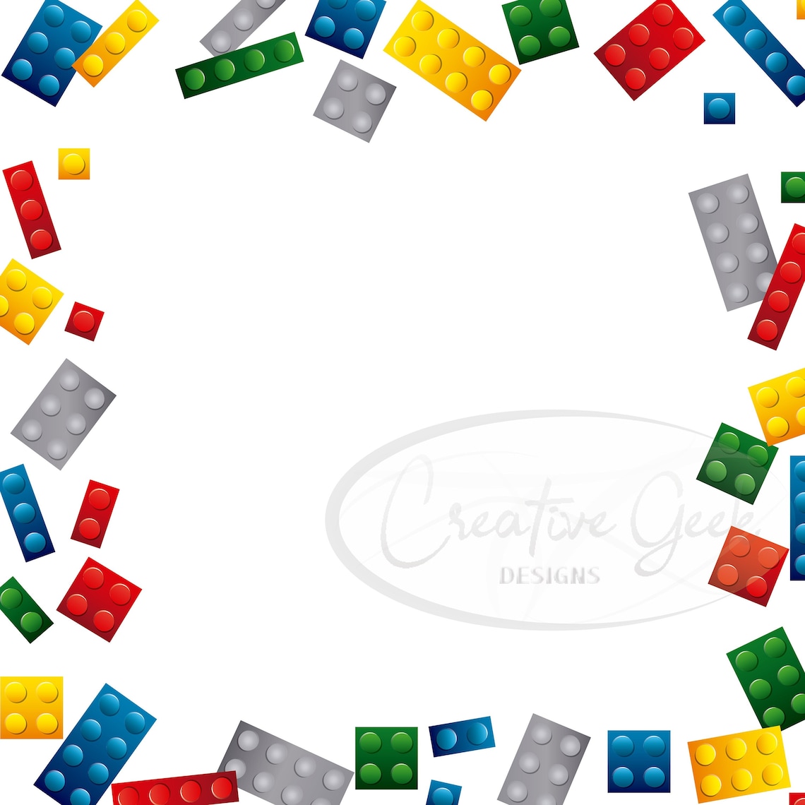 Toy Brick Digital Paper PNG Digital Download - Scrapbook Paper Toy ...