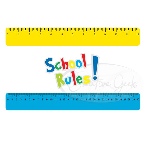 School Rulers SVG Digital Download Teacher SVG Instant | Etsy