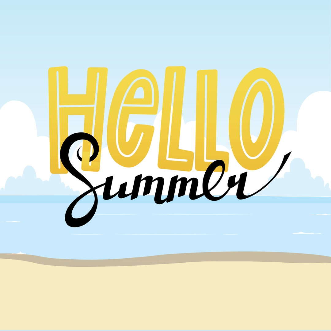 Title Summer SVG Digital Download - Summer Word Art Title SVG Instant ...