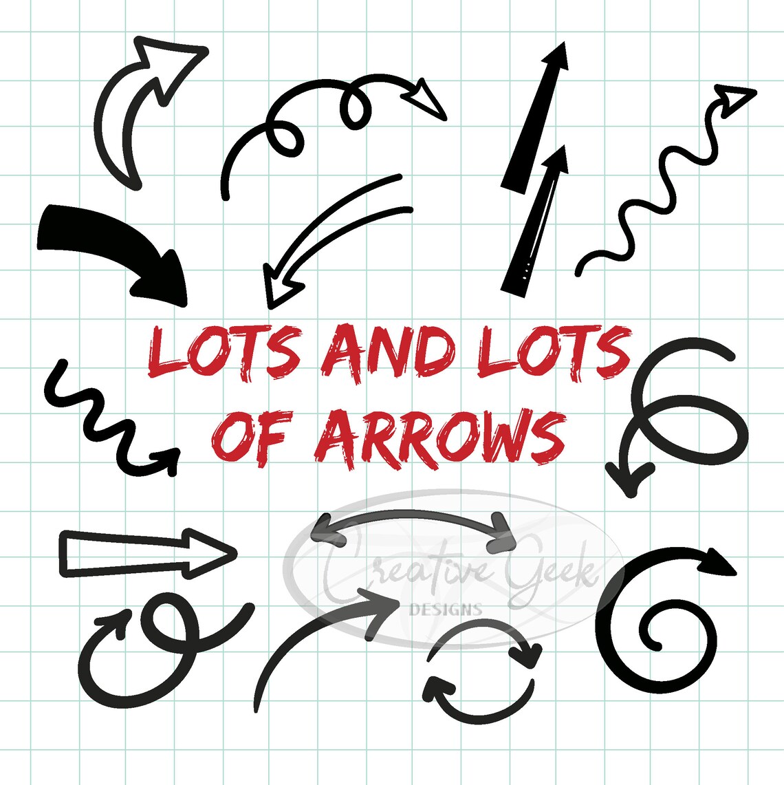 Arrow SVG Digital Download SVG Bundle of Arrows Instant | Etsy