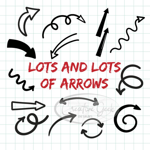 Arrow SVG Digital Download SVG Bundle of Arrows Instant | Etsy
