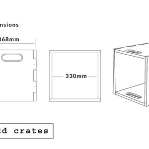 4 X Flat Pack OSB Record Crates - Etsy