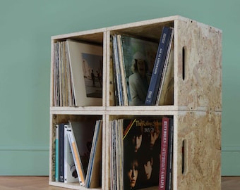 1 X Flat Pack 7 Inch LP Osb Record Crate | Etsy UK