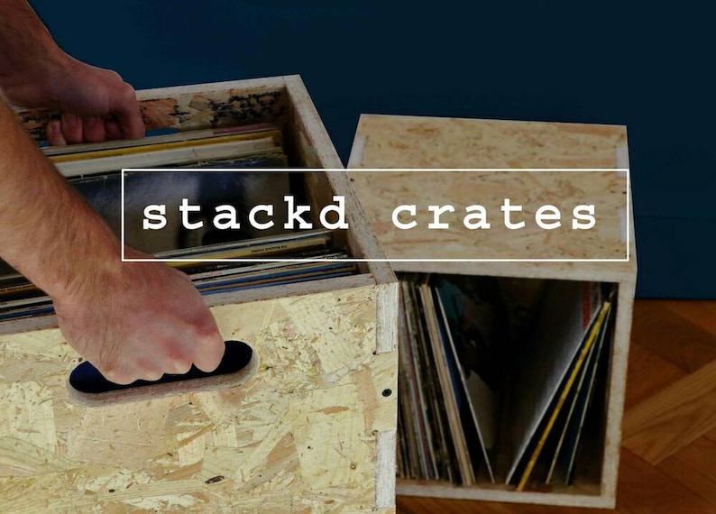 1 X Flat Pack Osb Record Cube - Etsy UK