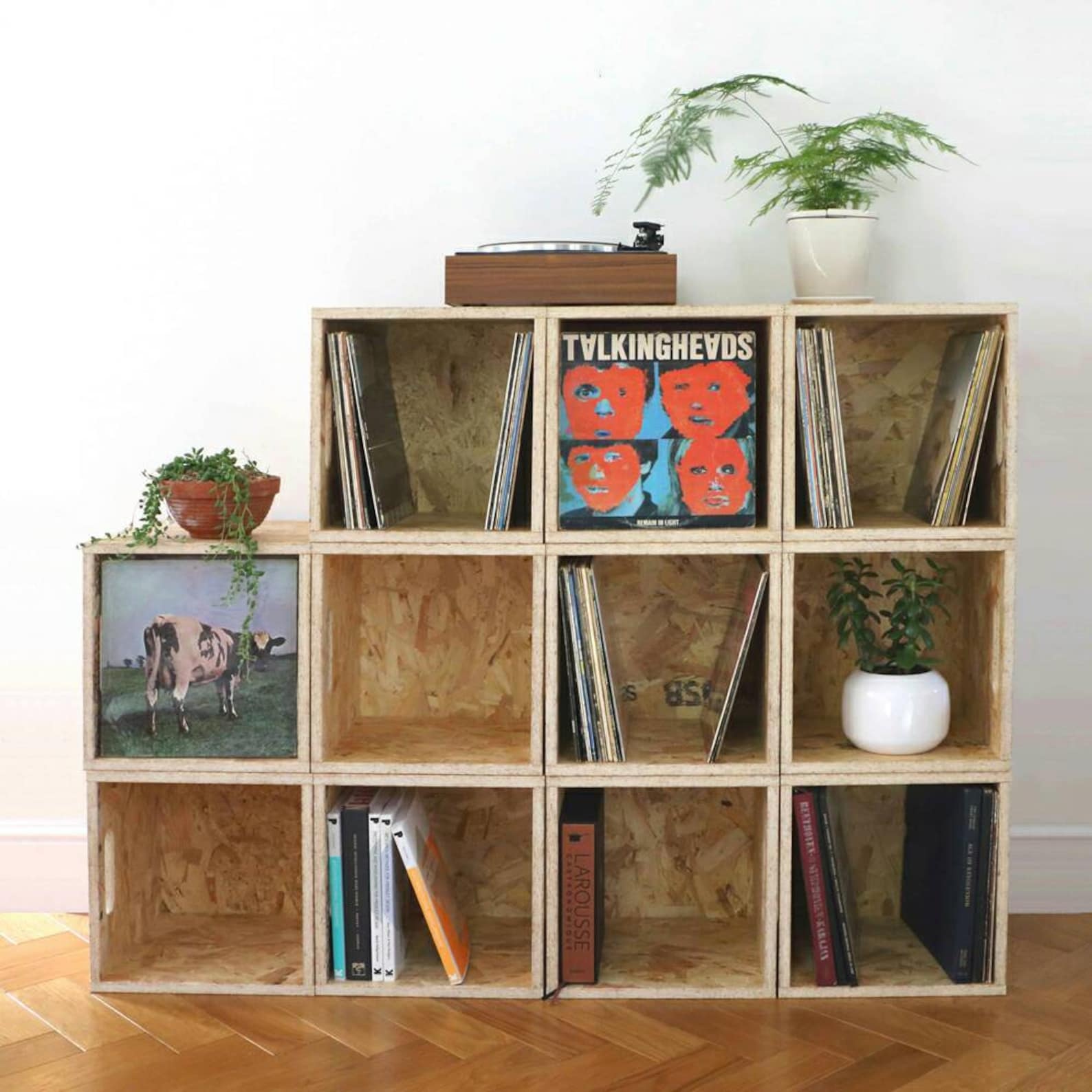 1 x flat pack osb record cube | Etsy