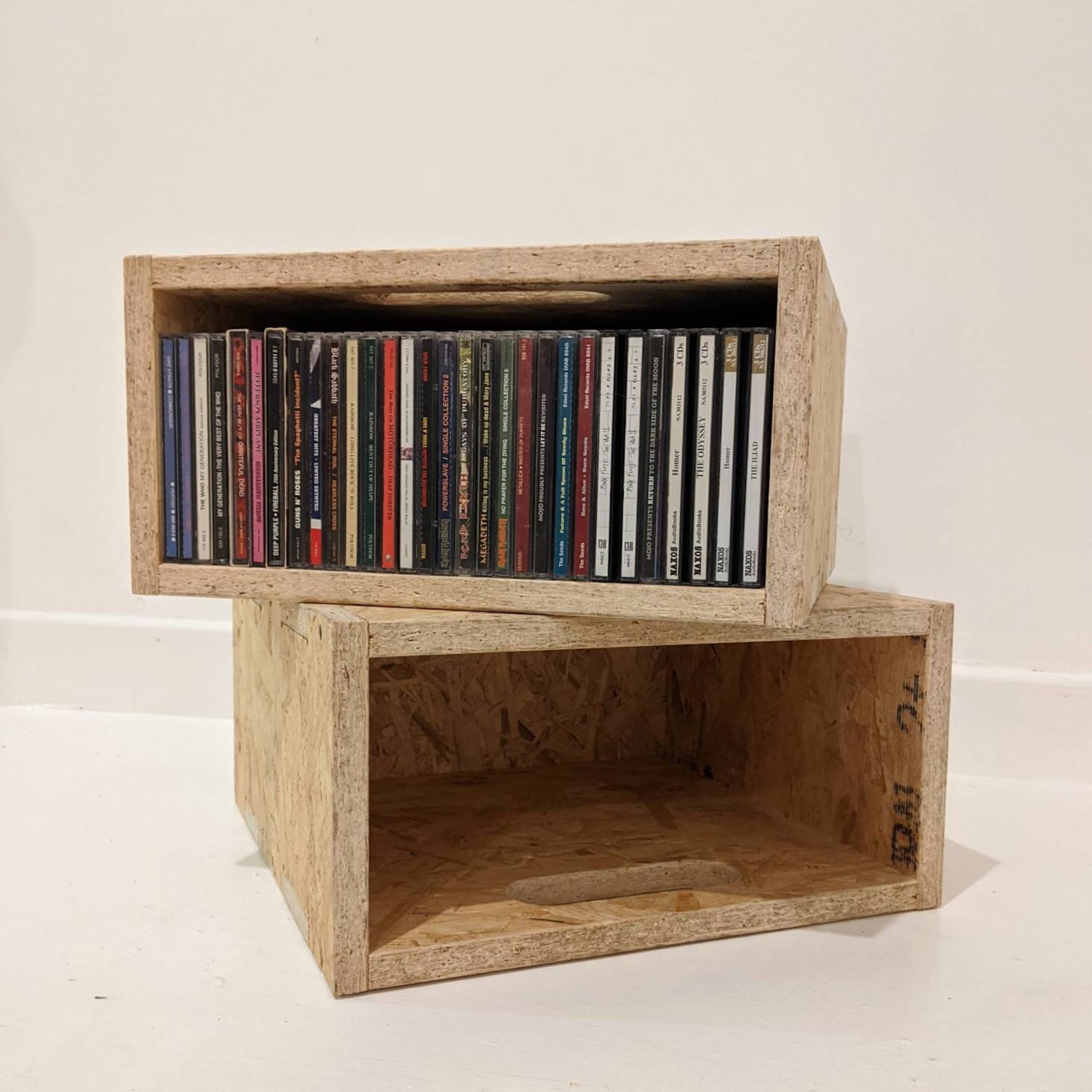 3 Pack 1/2 Width 12" Osb Record Crate - Etsy