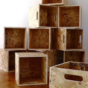 4 X Flat Pack OSB Record Crates - Etsy