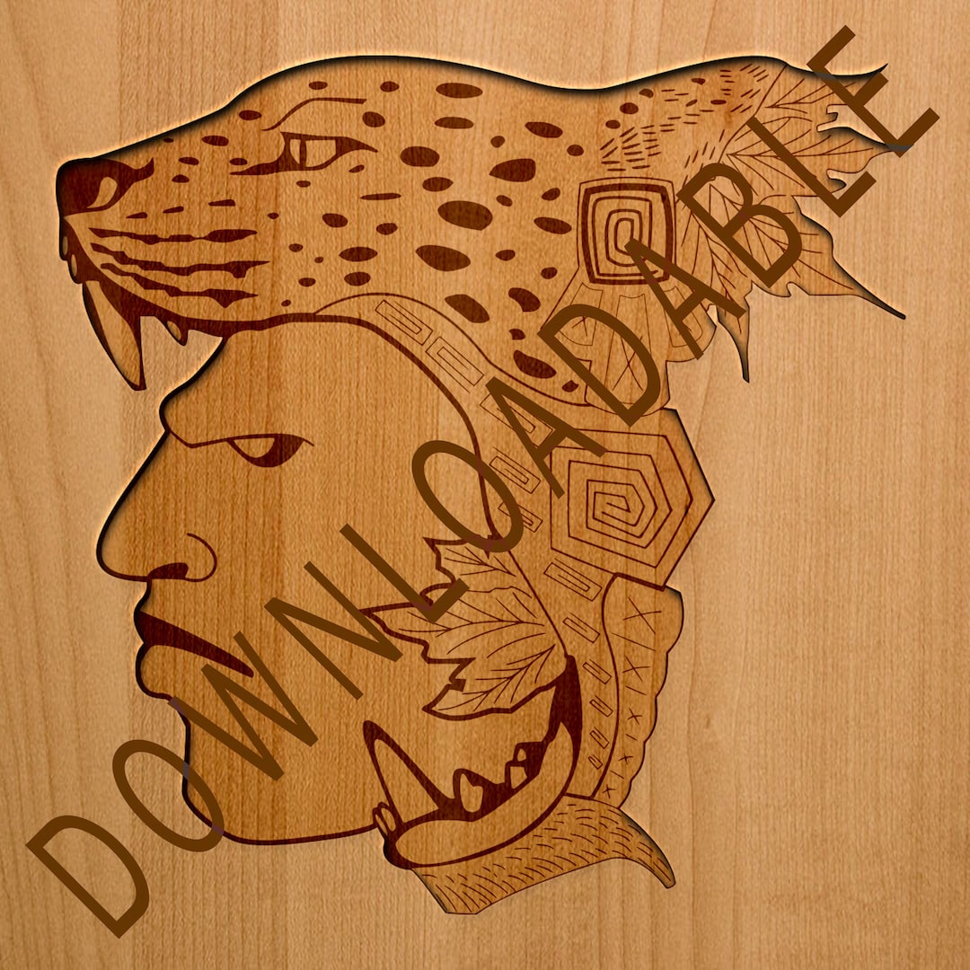 Aztec Warrior, Eagle Warrior, Jaguar Warrior, SVG, DXF, PNG, Vector ...