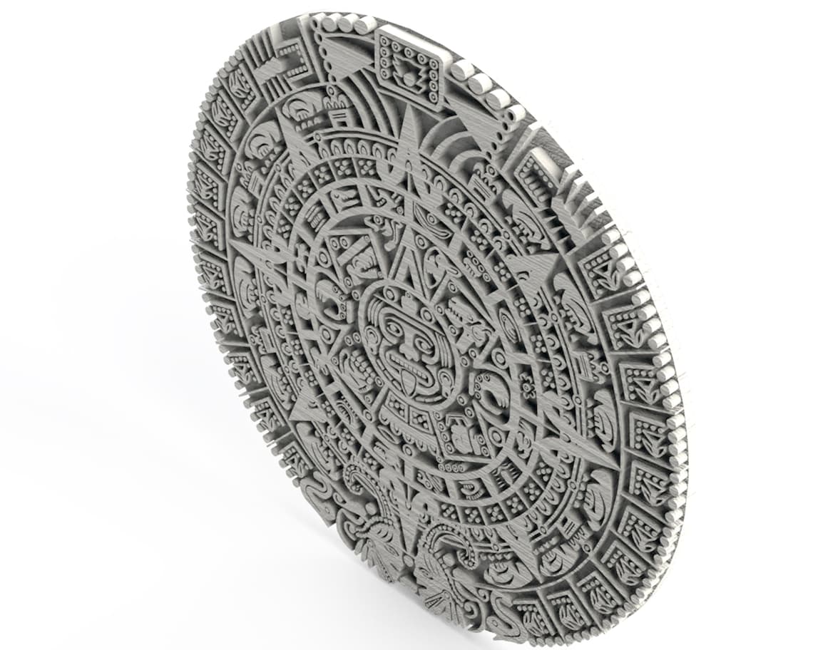 Aztec Calendar, Calendar, Aztec, 3D Printing, Printing, 3D, STL, STL ...