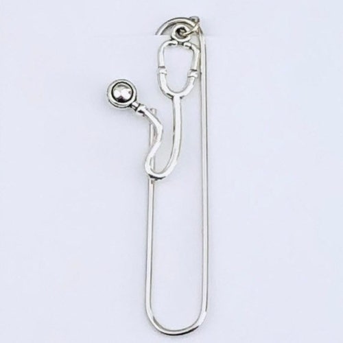 Stethoscope Charm Paperclip Medical Planner Charm Paper Clip - Etsy