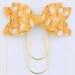 Daisy Floral Chloe Bow Paper Clip, Yellow Daisy Bow Paperclip, Bookmark ...