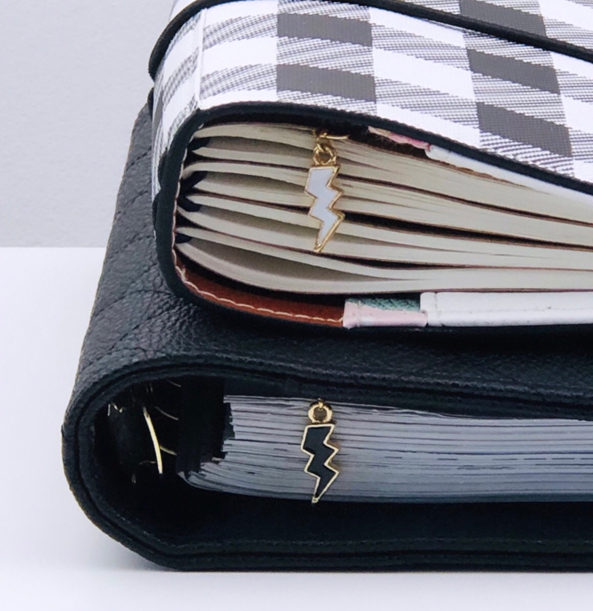 White Lightning Bolt Charm Paperclip Lightning Bolt Paper | Etsy