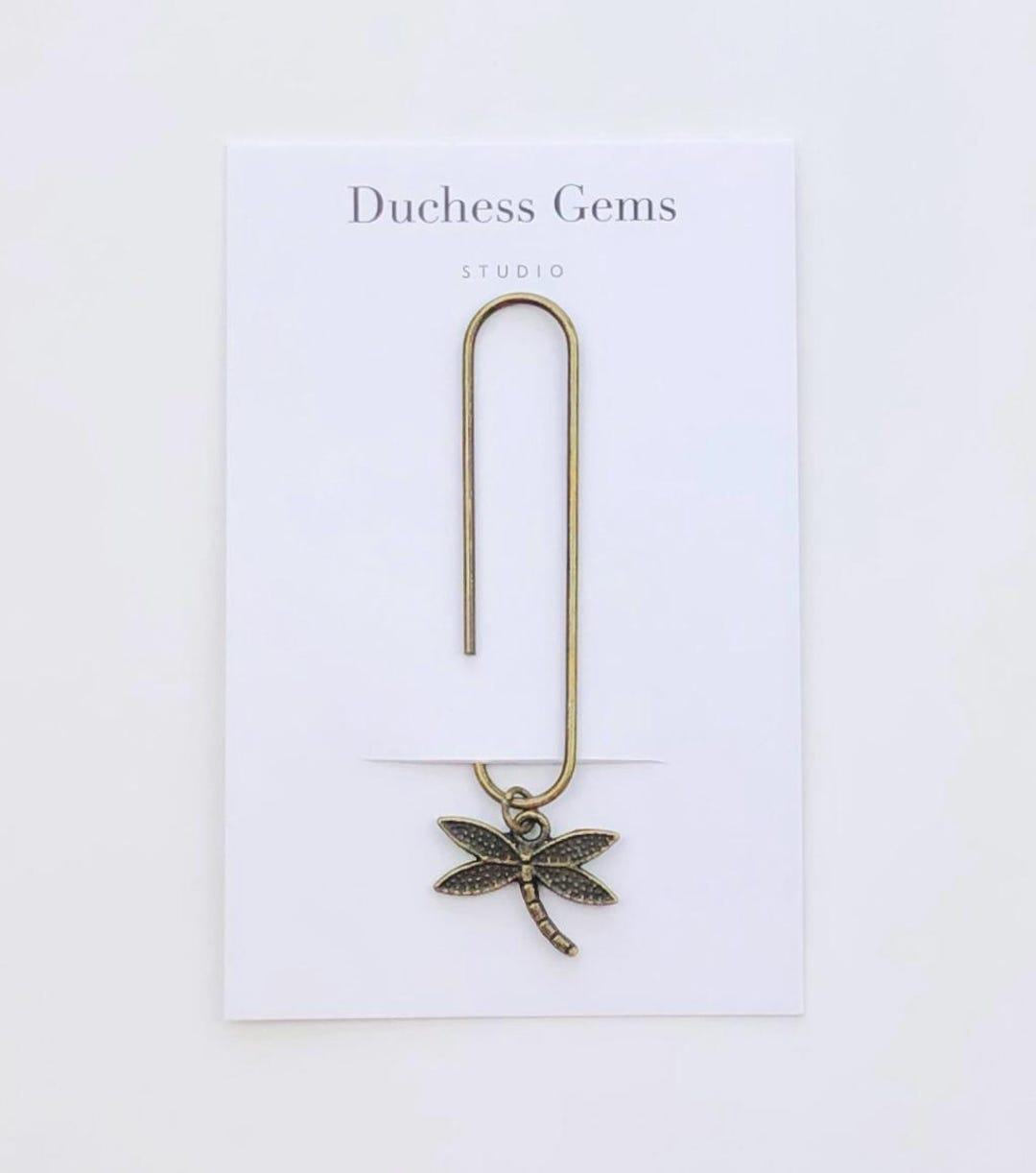 Bronze Dragonfly Charm Paperclip, Planner Accessories - Etsy