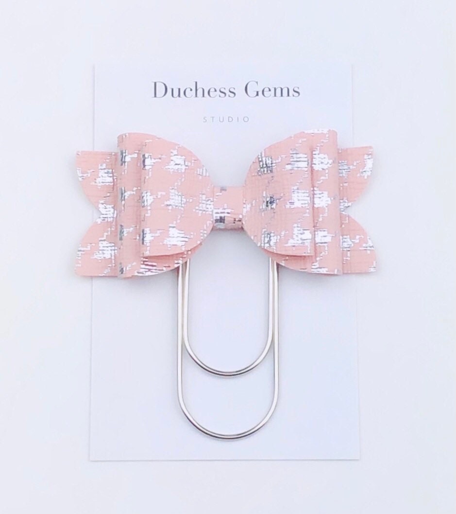 Royal and Pink Bow Paperclip Calendars & Planners Paper etna.com.pe