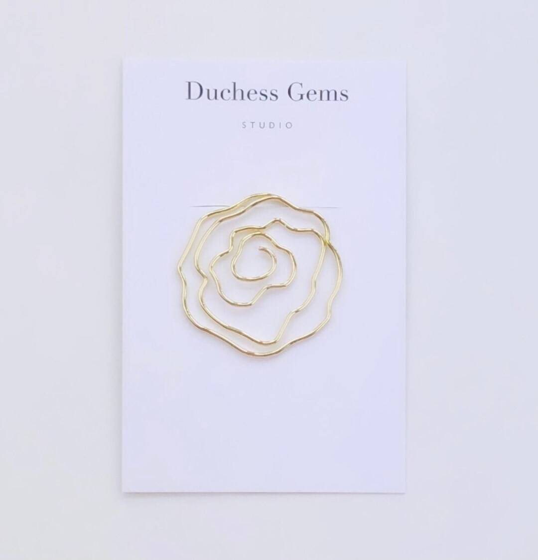 Gold Rose Shaped Paperclip, Rose Paper Clip, Flower Bookmark - Etsy UK