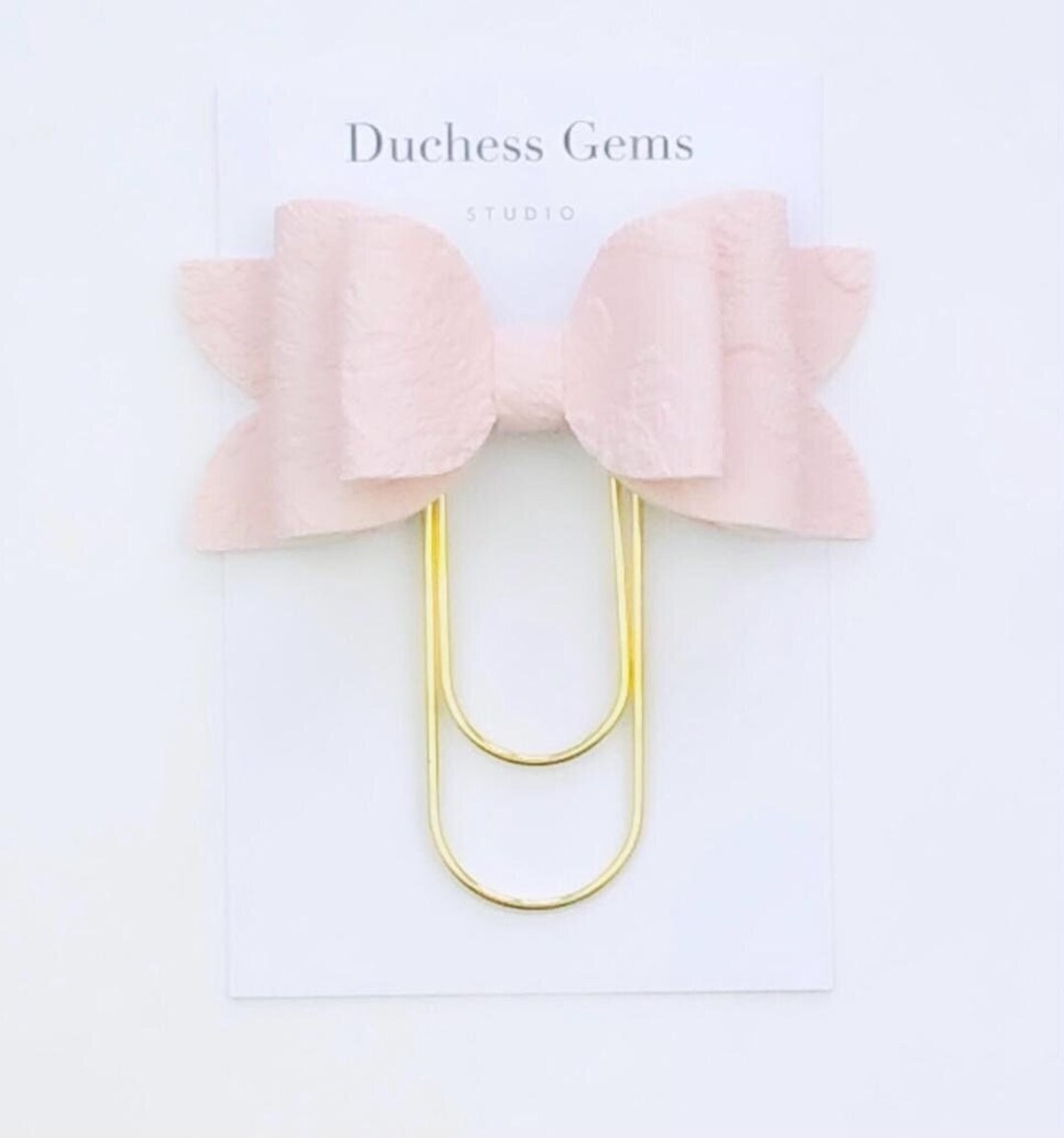 Embossed Chloe Bow Paper Clip, Bow Paperclip Bookmark - Etsy
