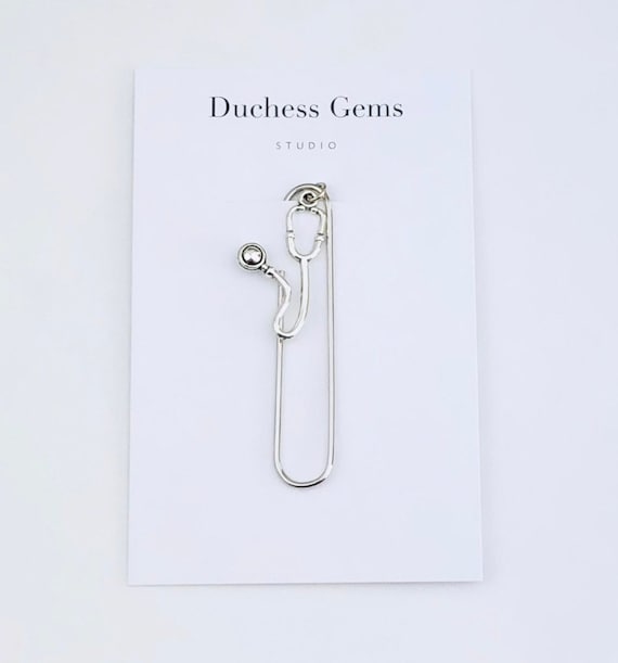 Stethoscope Charm Paperclip Medical Planner Charm Paper Clip | Etsy