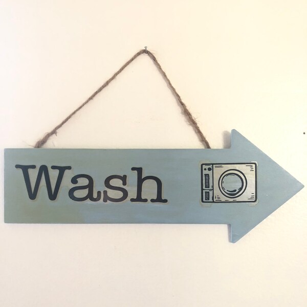 Hanging Laundry Sign - Etsy