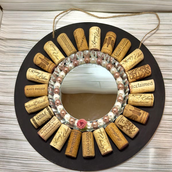 Cork Mirror - Etsy